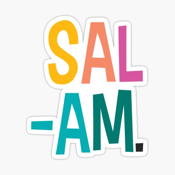 "Salam" Sticker for Sale by thealimir | Redbubble