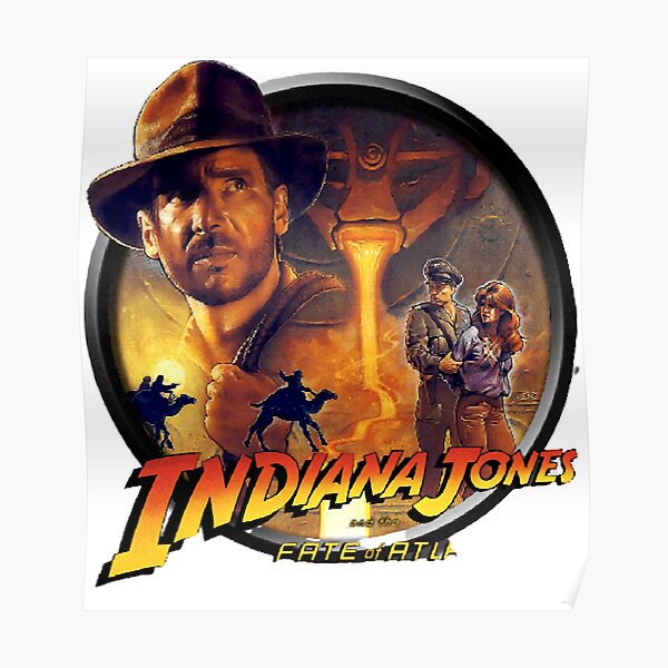 "indiana jones sticker" Poster by DominguezAyer | Redbubble