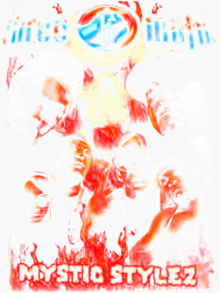 "Three 6 Mafia, 666 Mafia Inspired" Sticker for Sale by TheoNelsano ...