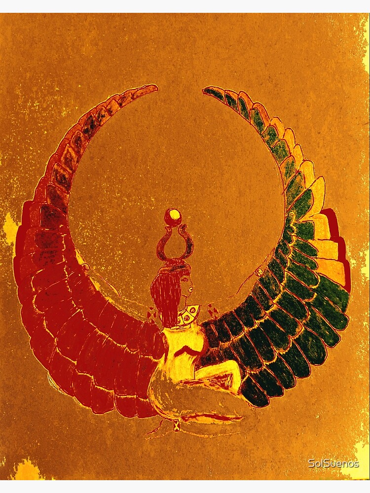 "Isis / Aset Egyptian Goddess" Poster for Sale by SolSuenos | Redbubble