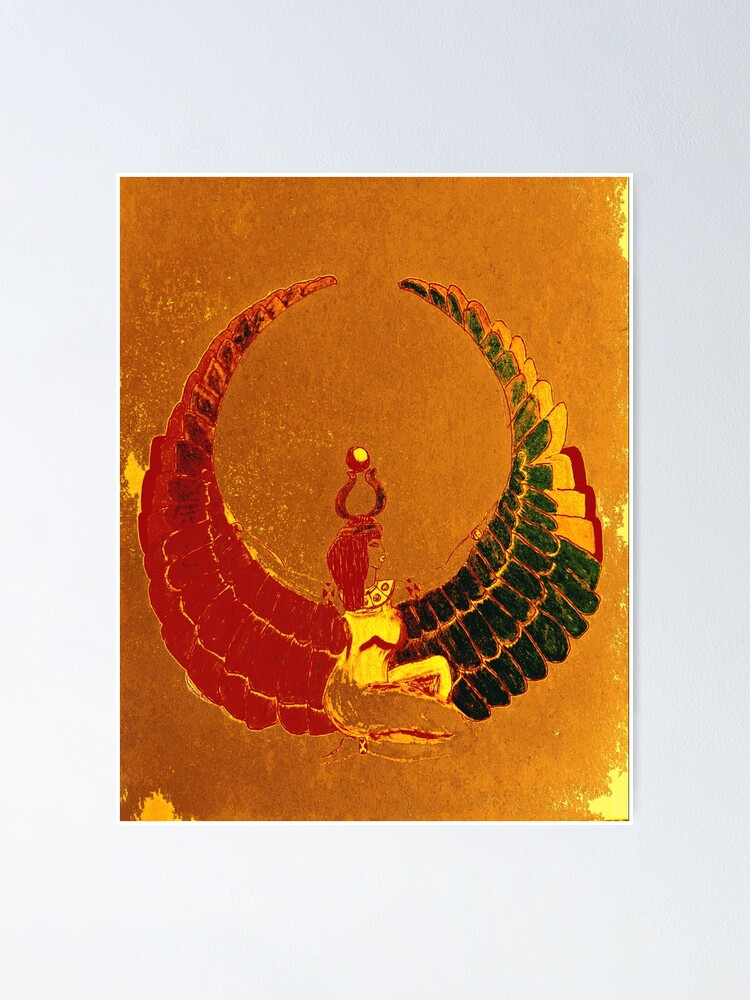 "Isis / Aset Egyptian Goddess" Poster for Sale by SolSuenos | Redbubble