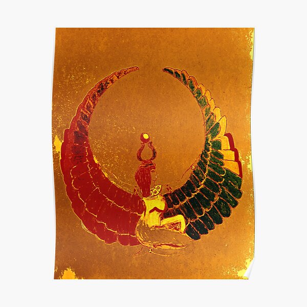 "Isis / Aset Egyptian Goddess" Poster for Sale by SolSuenos | Redbubble