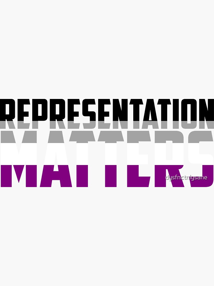 "Representation Matters Asexual Flag | LGBT+" Sticker by dysfnctnlysane ...