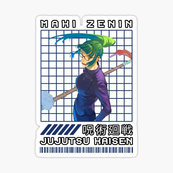 "MAKI ZENIN" Sticker for Sale by RECBLACK | Redbubble