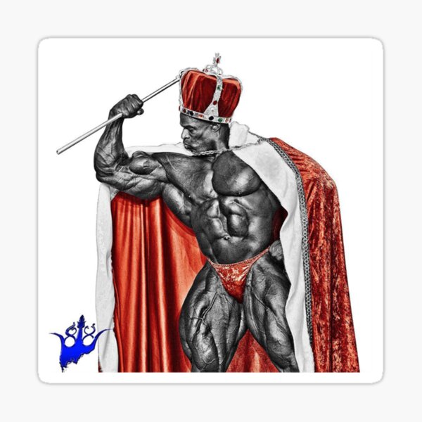 "Ronnie Coleman King " Sticker for Sale by CampMuscle | Redbubble