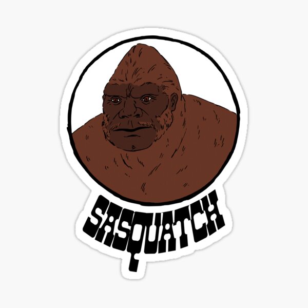 "Sasquatch" Sticker for Sale by fierywolfdesign | Redbubble