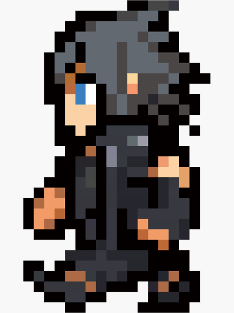 "Noctis pixel art final fantasy xv" Sticker by fexone | Redbubble