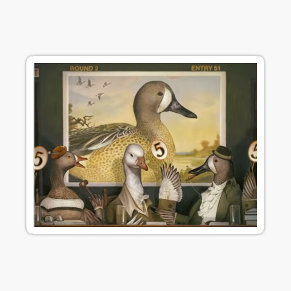 "Ducks Judging" Sticker by BBz5 | Redbubble
