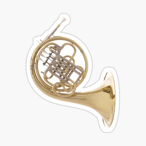 "Classic Horn" Sticker for Sale by VintageViolet79 | Redbubble
