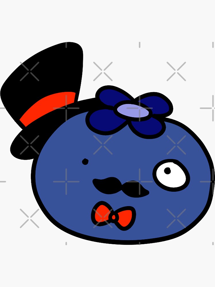 "Fancy Blueberry" Sticker for Sale by SaradaBoru | Redbubble