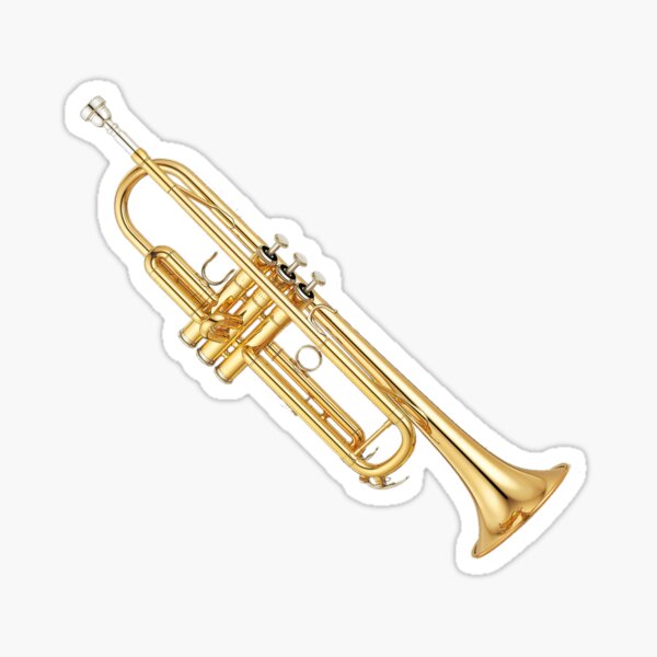 "Classic Trumpet" Sticker by VintageViolet79 | Redbubble