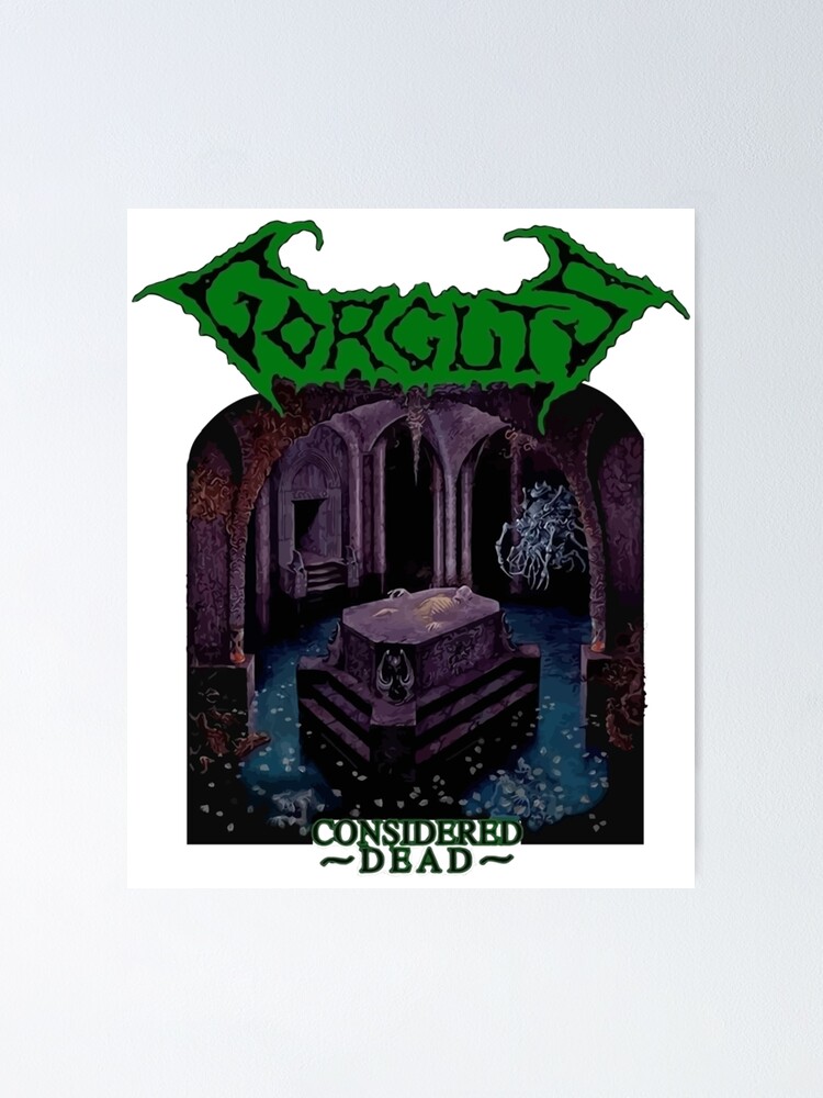 Póster «gorguts considerado muerto 1991 muerte» de BrunoDeBear | Redbubble