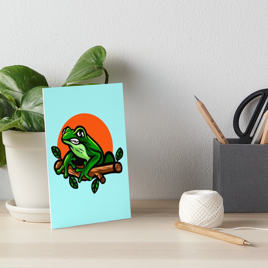 "Angry Tree Frog" Art Board Print by sourav1993 | Redbubble