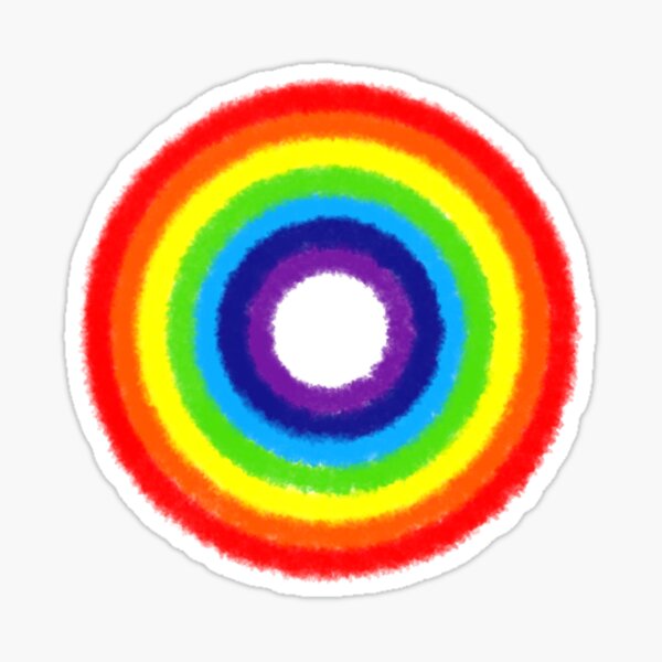 "Rainbow Circle " Sticker for Sale by TheStarsDesigns | Redbubble