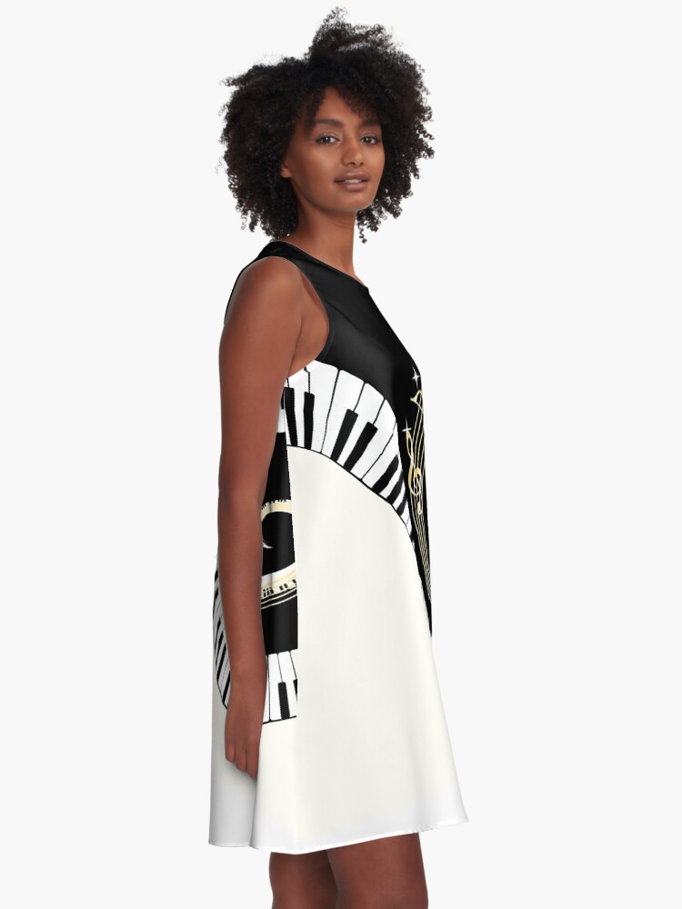 "Piano Keyboard Art" A-Line Dress for Sale by VintageViolet79 | Redbubble