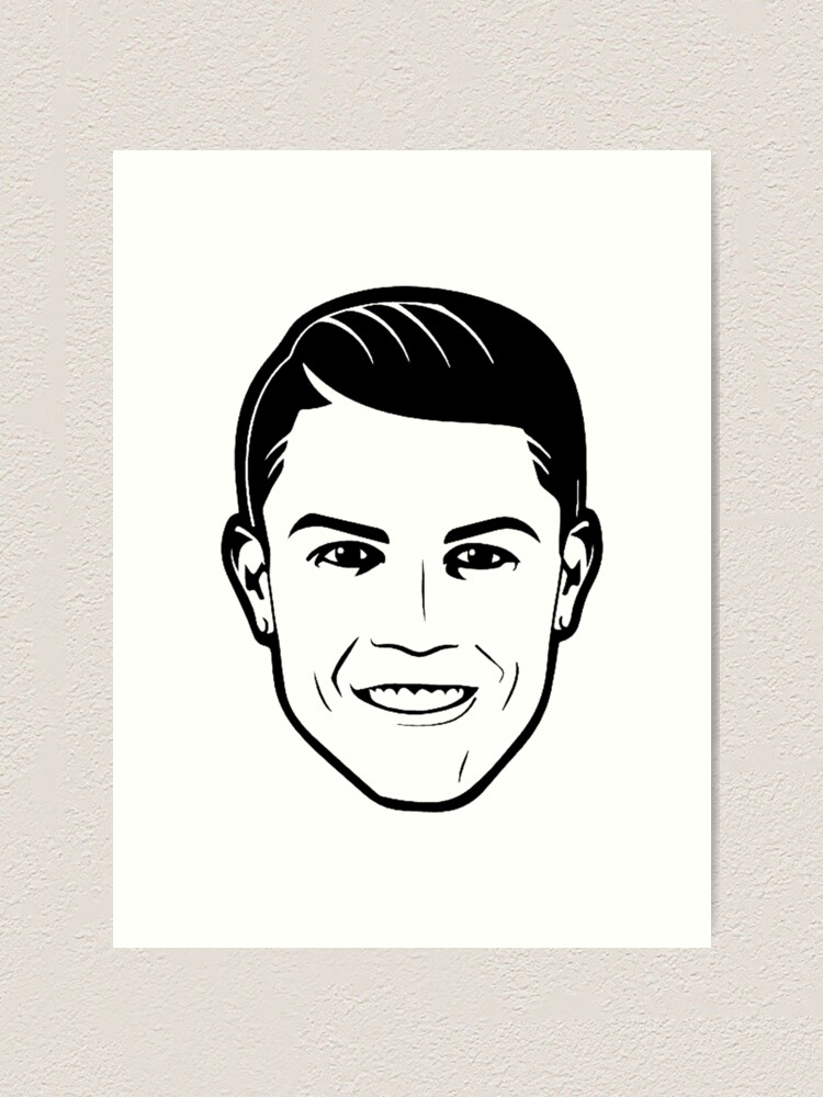 "Cristiano Ronaldo Happy Face" Art Print for Sale by CR7FanShop | Redbubble