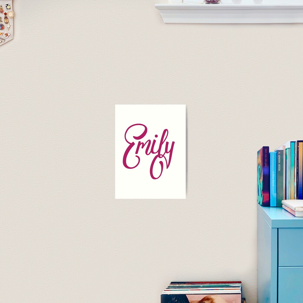 "Emily - name" Sticker for Sale by navtrav | Redbubble