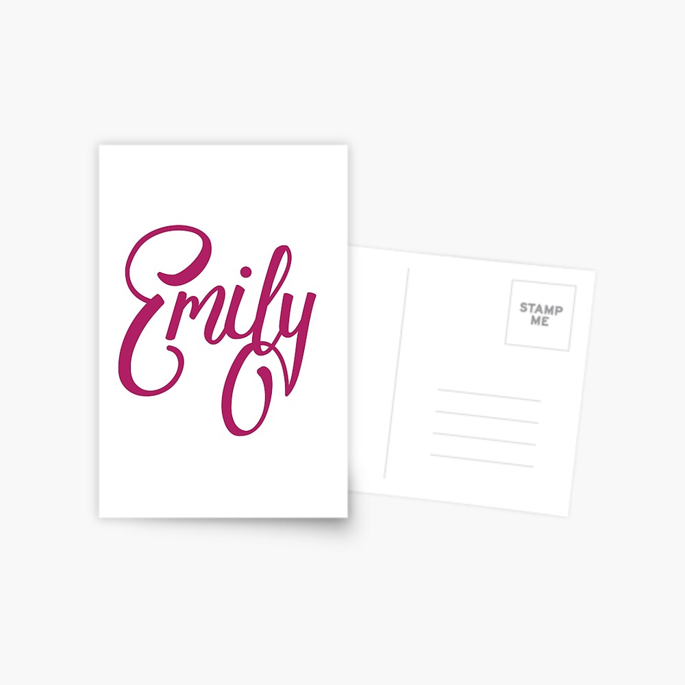 "Emily - name" Sticker for Sale by navtrav | Redbubble