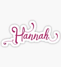 Hannah: Stickers | Redbubble