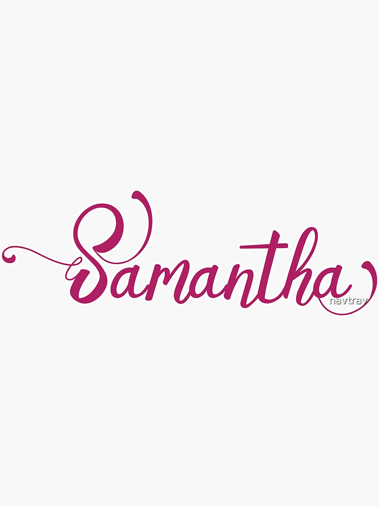 "Samantha - name" Sticker for Sale by navtrav | Redbubble