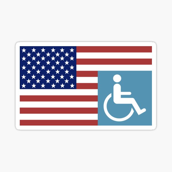 "Disabled American Veteran" Sticker for Sale by VisionZone | Redbubble
