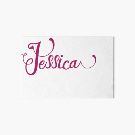 "Jessica - name" Art Board Print for Sale by navtrav | Redbubble