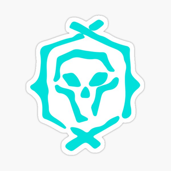 "Blue and white Game cooperate action play" Sticker for Sale by ...