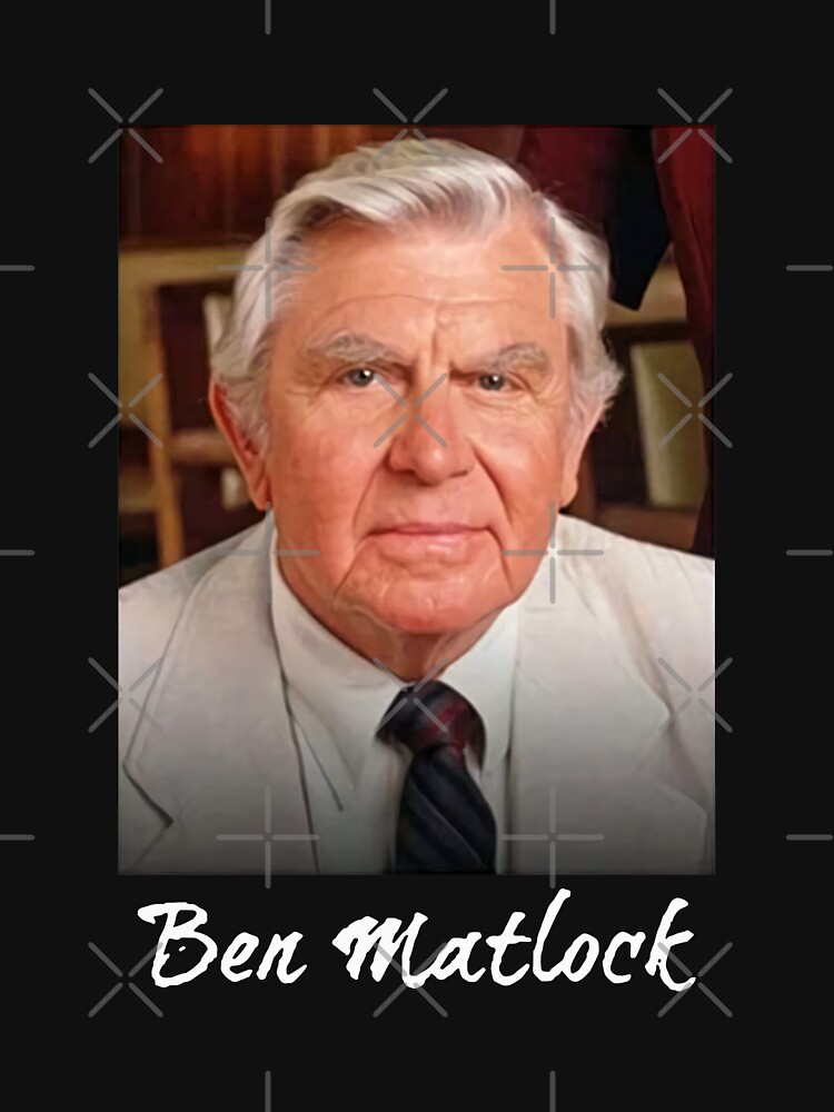 "Ben Matlock Funny Tv Lawyer Drama White Retro Vintage 80'S Sitcom ...