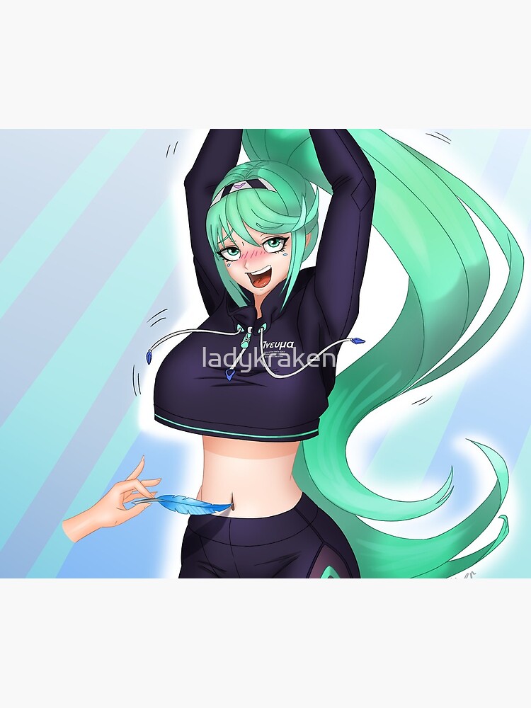 "Sporty Girl Tickling Belly" Mouse Pad for Sale by ladykraken | Redbubble