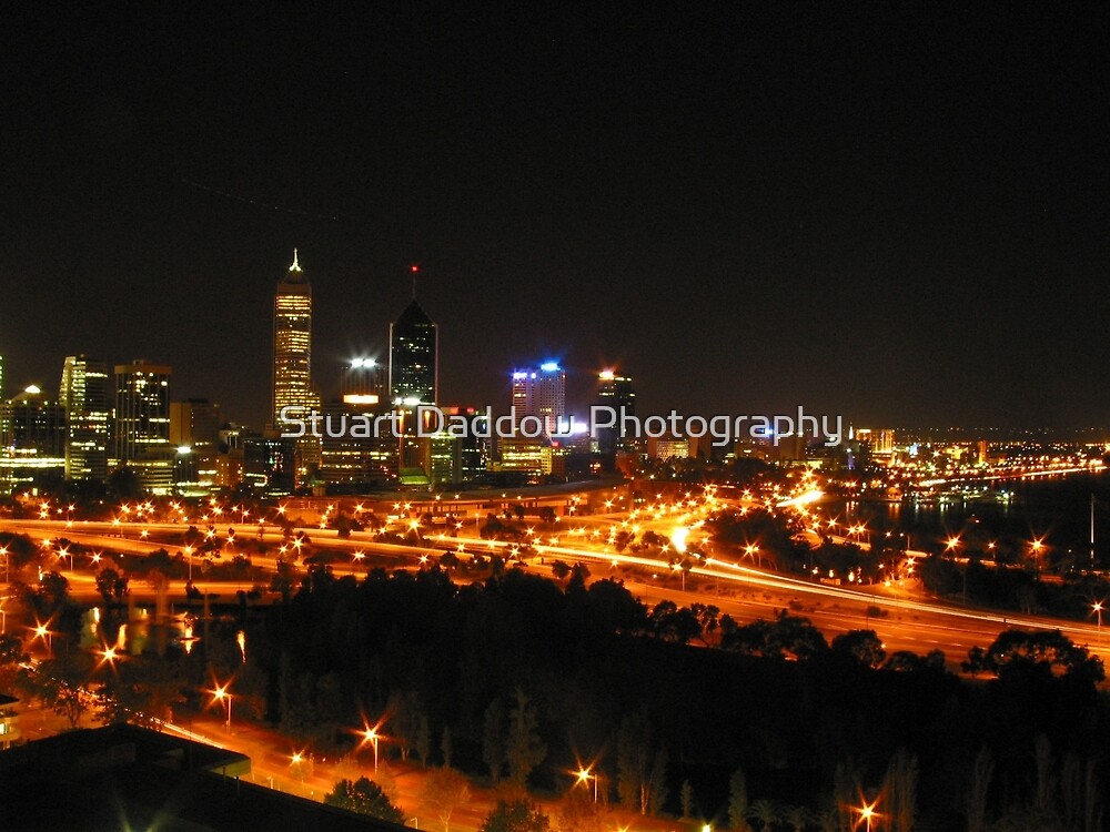 "Perth @ Night 2004" by Stuart Daddow Photography | Redbubble