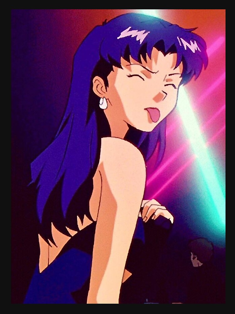 "Evangelion - Misato" T-shirt for Sale by WanettaPfaff | Redbubble ...