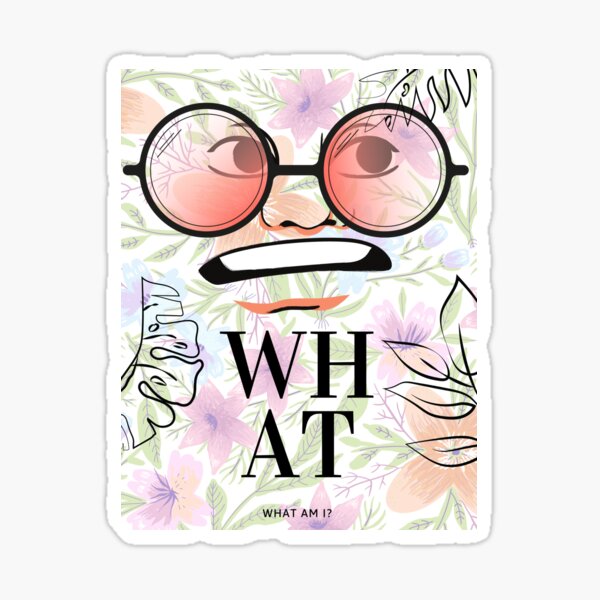 "Tropical What Am I?" Sticker by swor-design | Redbubble