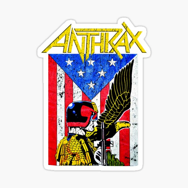 "Dredd Eagle Anthrax" Sticker for Sale by MaiiShop | Redbubble