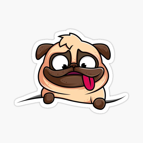 "Mad Dog" Sticker by MagicLetter | Redbubble