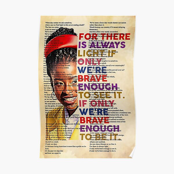 "Amanda Gorman Light" Poster for Sale by gulyaeva97 | Redbubble