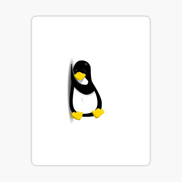 "A cute penguin is sleeping after a day's work. Exhausted and tired and ...