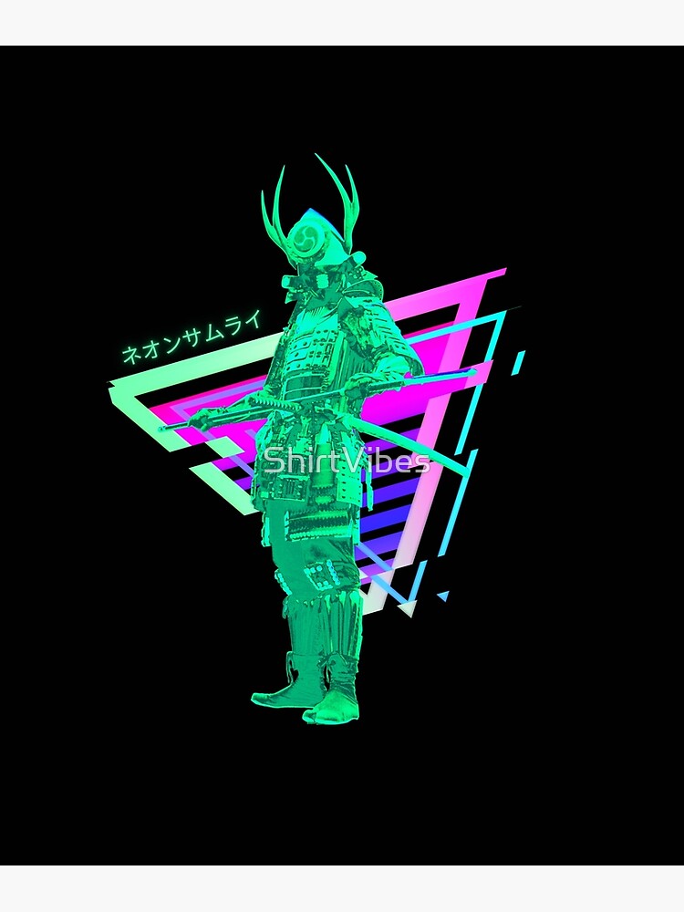 "Vaporwave Samurai Retro Japan Aesthetic Kanji" Poster for Sale by ...