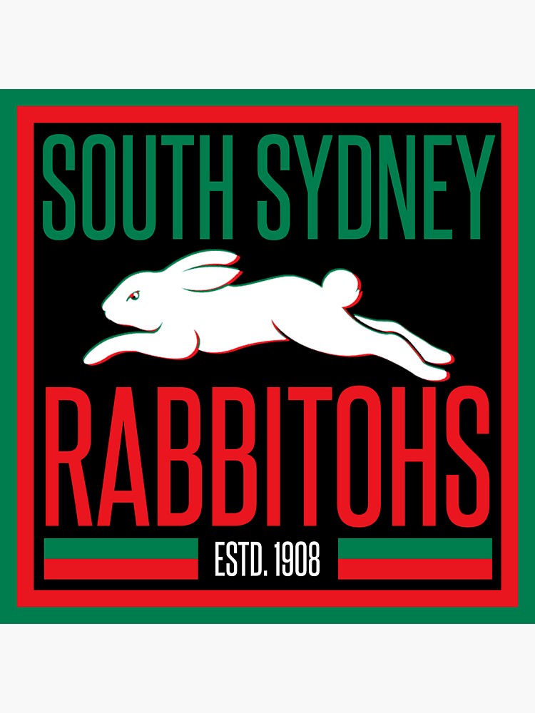 "Nrl Grand Final | The Rabbitohs" Sticker for Sale by BeingCoffee ...