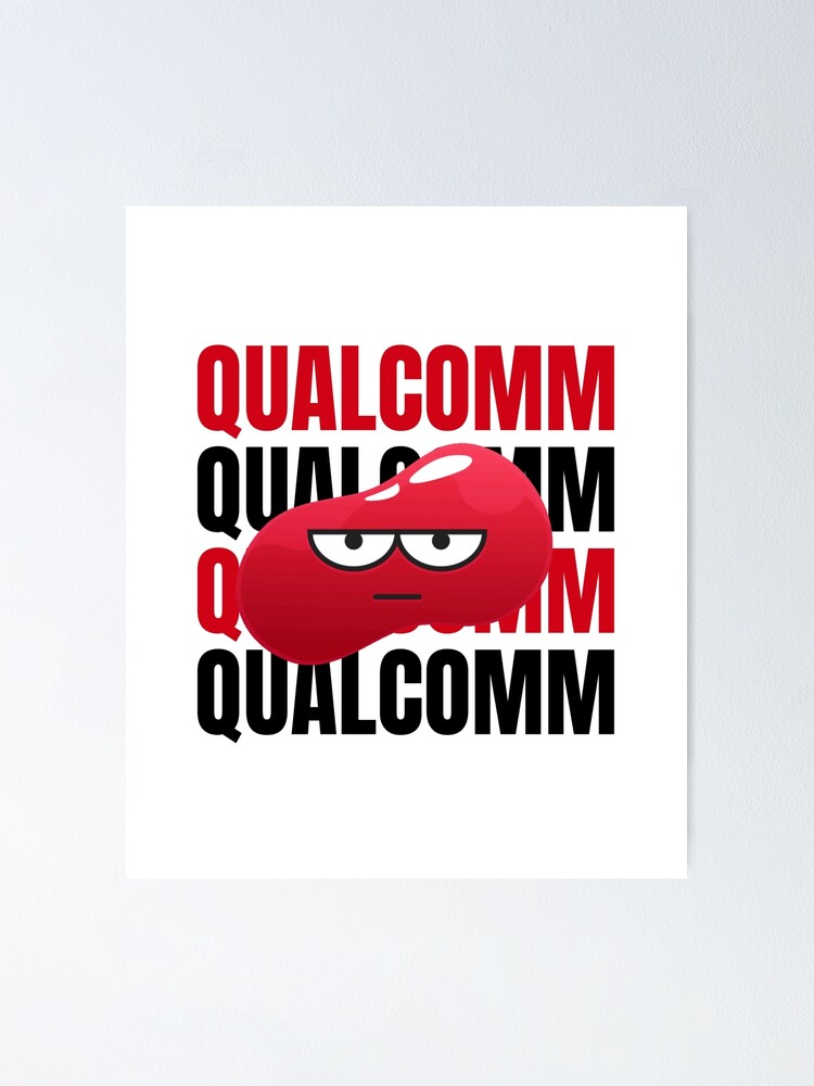 "Qualcomm Logo" Poster for Sale by Kittyaaa | Redbubble