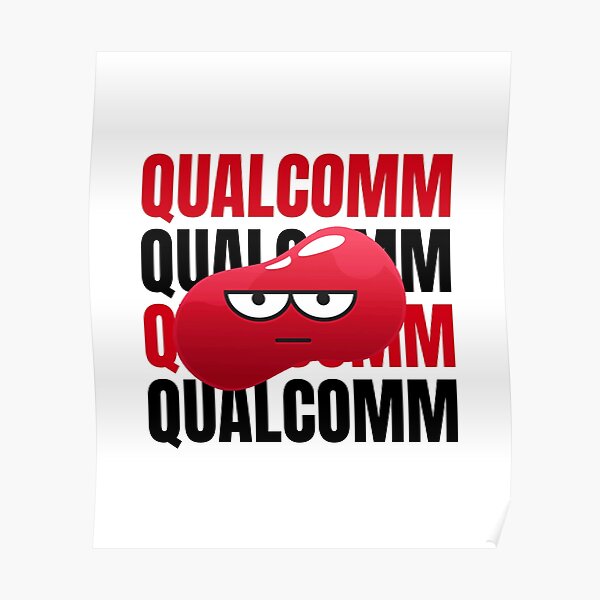 "Qualcomm Logo" Poster for Sale by Kittyaaa | Redbubble