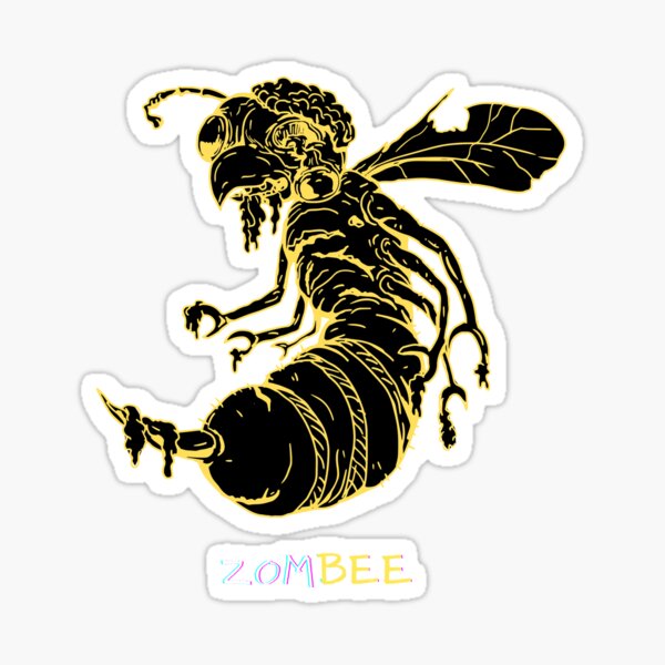 "Scary ZomBee spooky halloween " Sticker for Sale by medoxEdition ...