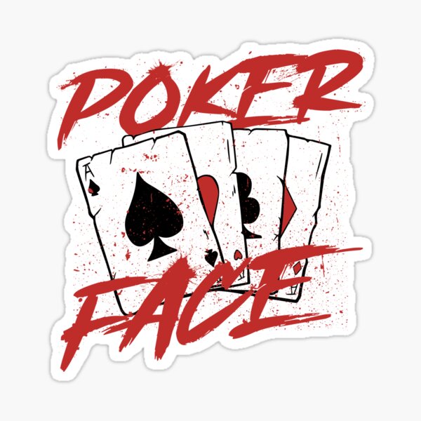 "Poker Face" Sticker for Sale by ComfyRebel | Redbubble