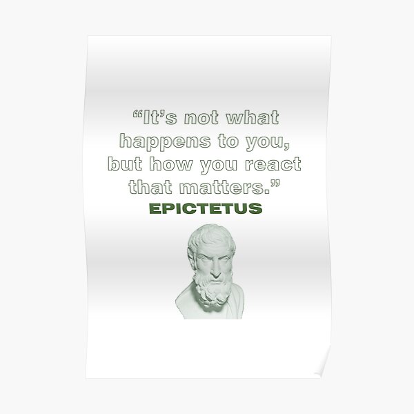 "Epictetus Quote - Stoicism" Poster for Sale by gambarin-art | Redbubble