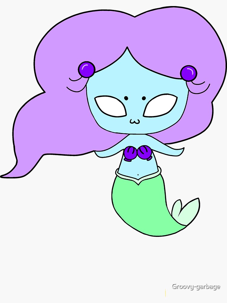 "Alien mermaid" Sticker by Groovy-garbage | Redbubble