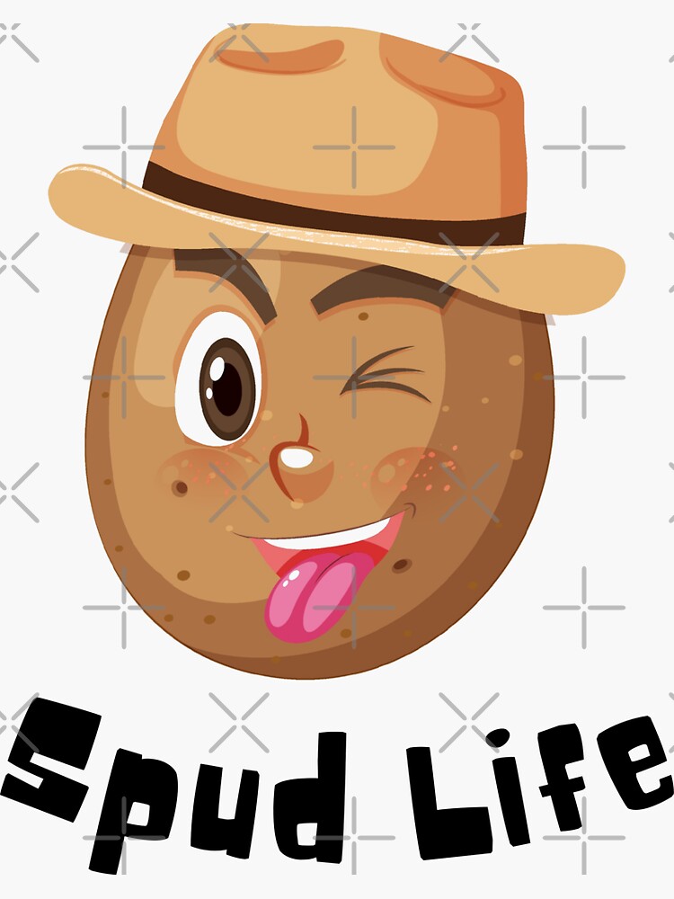 "Cute Spud Potato" Sticker for Sale by Finolca | Redbubble