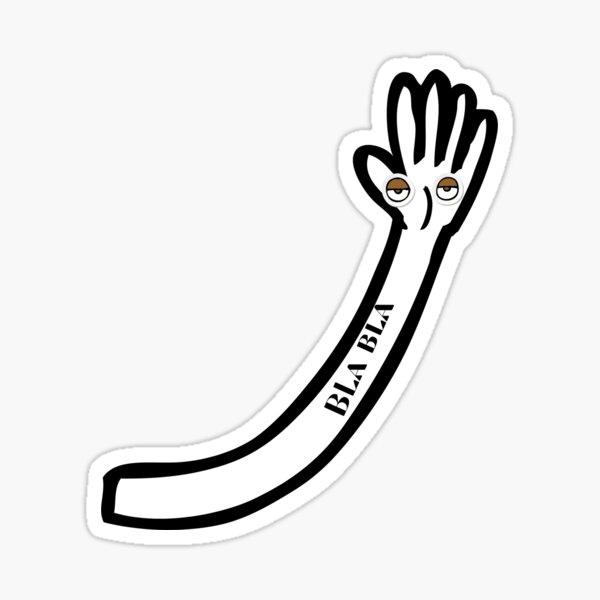 "Bla bla funny stikers" Sticker for Sale by SFHID | Redbubble