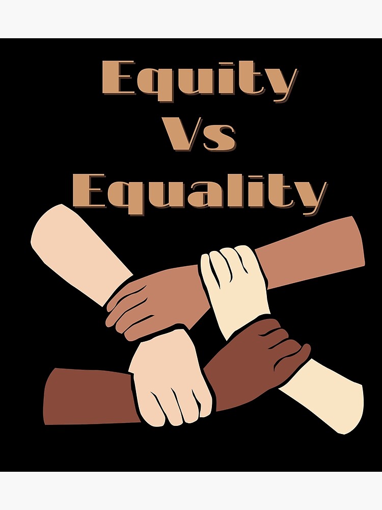 "Equity Vs Equality Sticker" Poster for Sale by Avantiss | Redbubble