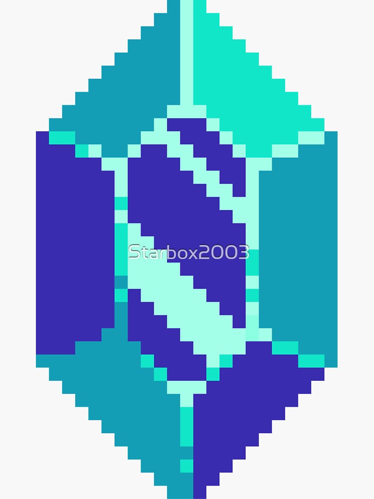 "pixel emerald" Sticker for Sale by Starbox2003 | Redbubble