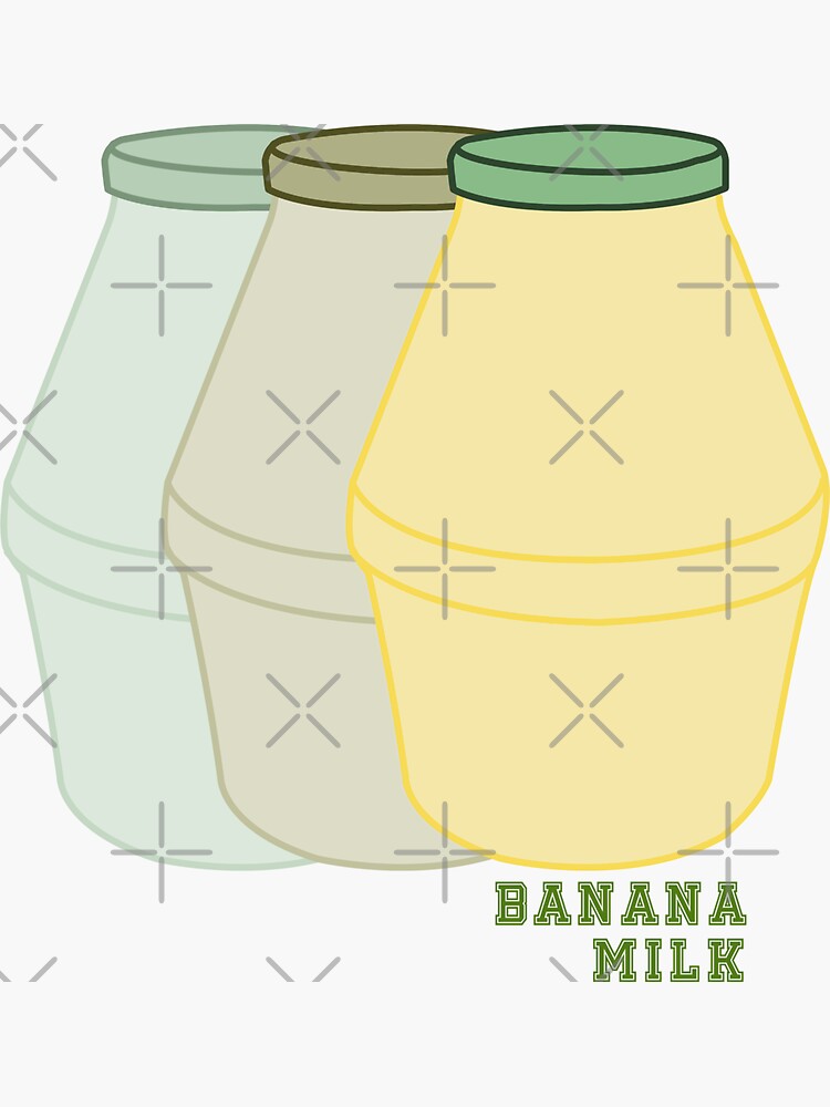 "Banana Milk - Food" Sticker for Sale by gambarin-art | Redbubble