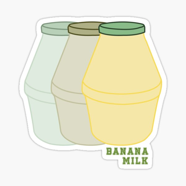 "Banana Milk - Food" Sticker for Sale by gambarin-art | Redbubble